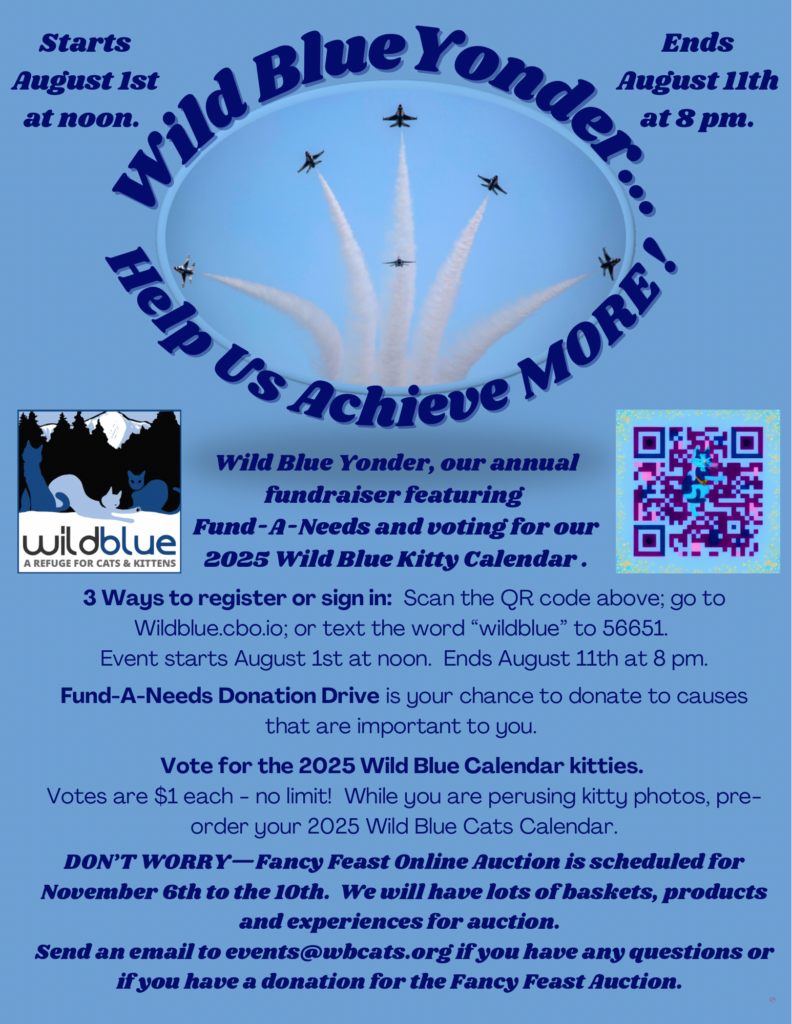 Events – Wild Blue Cats